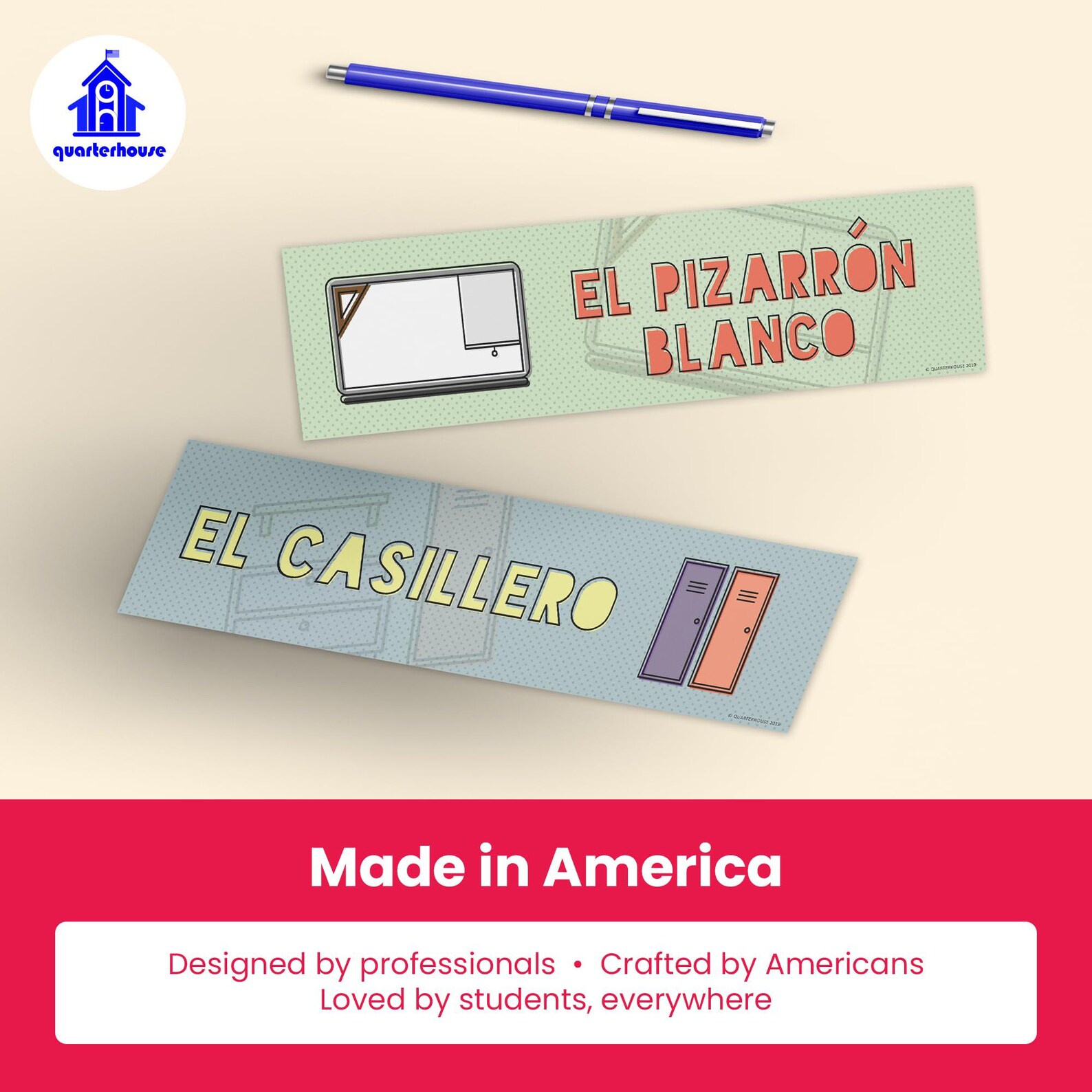 Quarterhouse Spanish Language Labels for Common Classroom Items (non ...