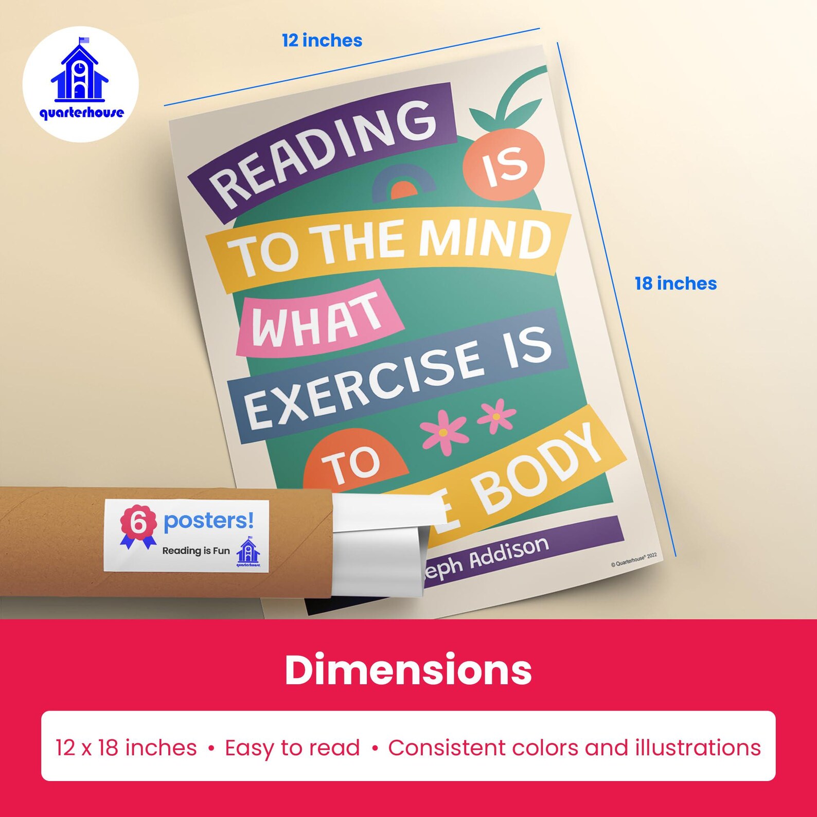 Quarterhouse Reading is Fun Poster Set, English - Language Arts ...