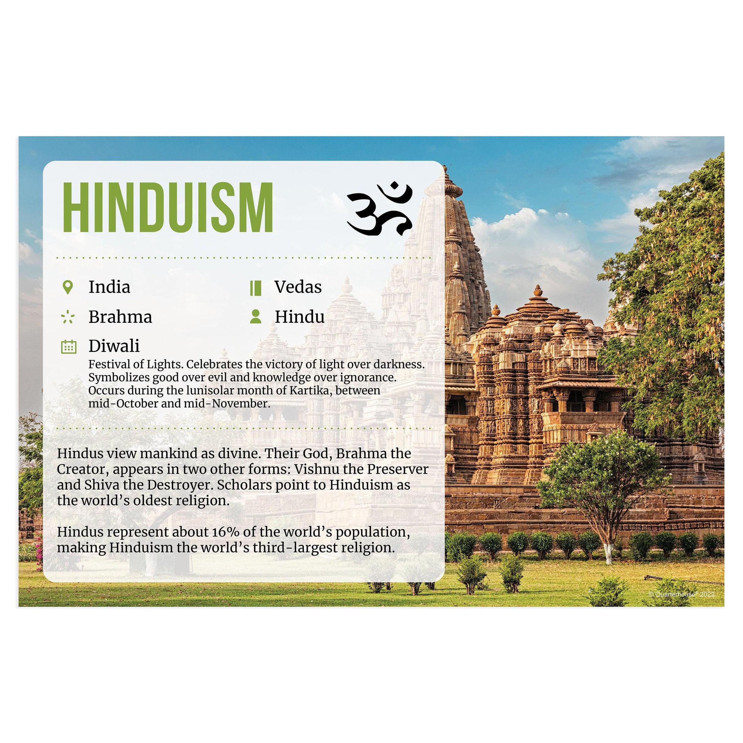 Quarterhouse Facts About Hinduism Poster, Social Studies Classroom ...