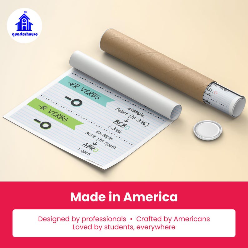 Quarterhouse Spanish Present-tense Verb Conjugation (light-themed ...