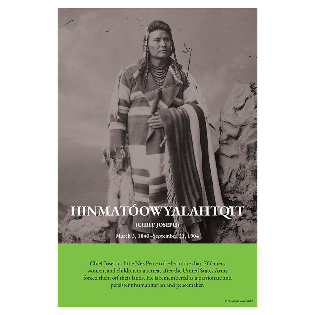 Quarterhouse Native American Heroes - Chief Joseph Poster, Social ...