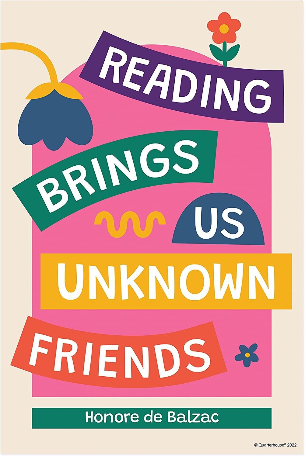 Quarterhouse Reading is Fun Poster Set, English Language Arts Classroom ...
