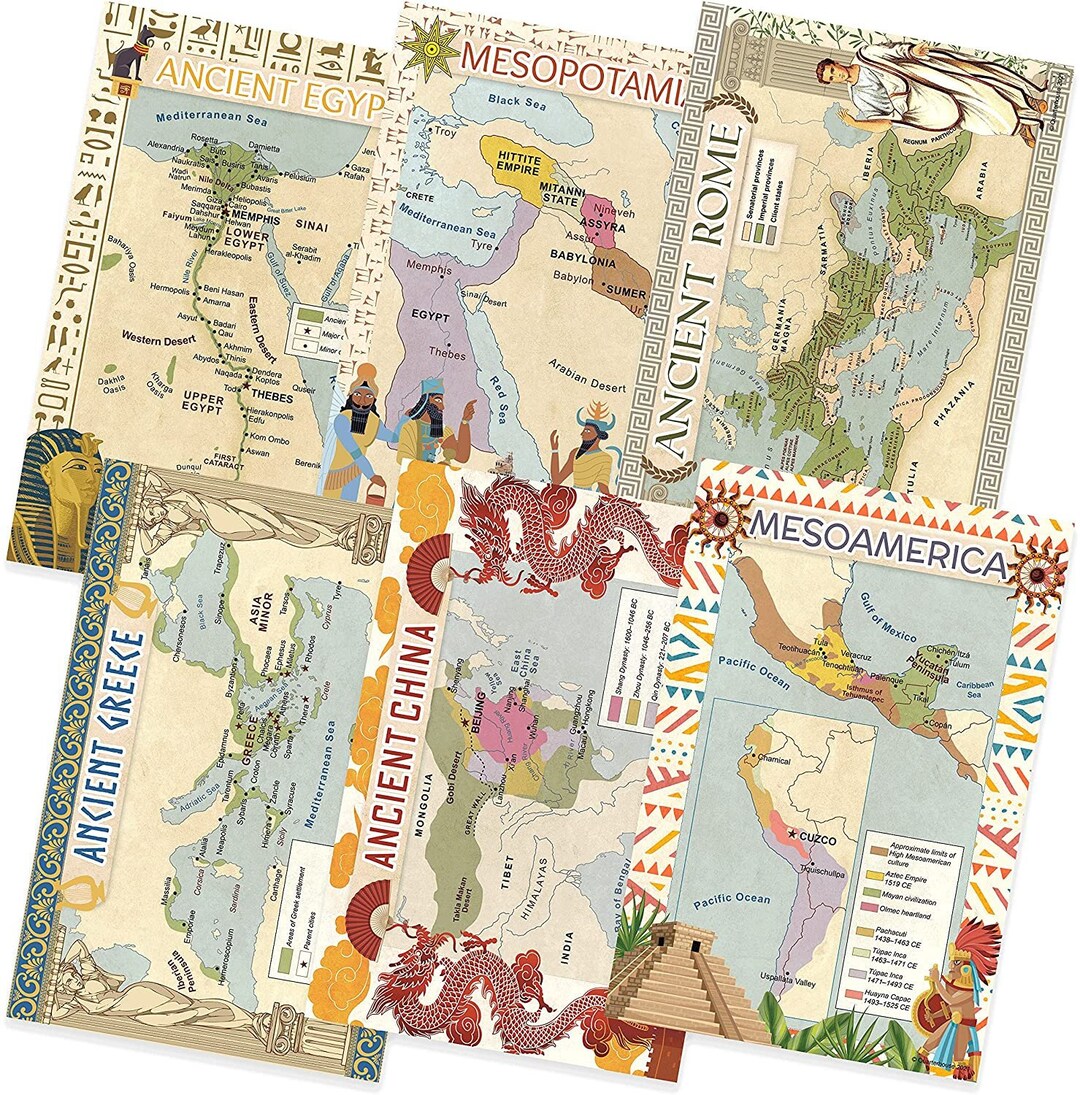 Quarterhouse Ancient Civilizations Poster Set Social Studies - Etsy