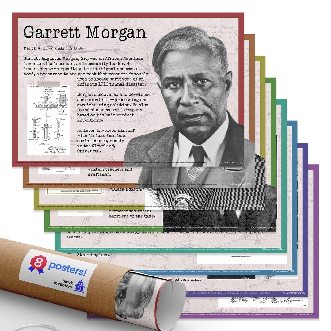 Quarterhouse Black Inventors Poster Set, STEM and History Classroom ...