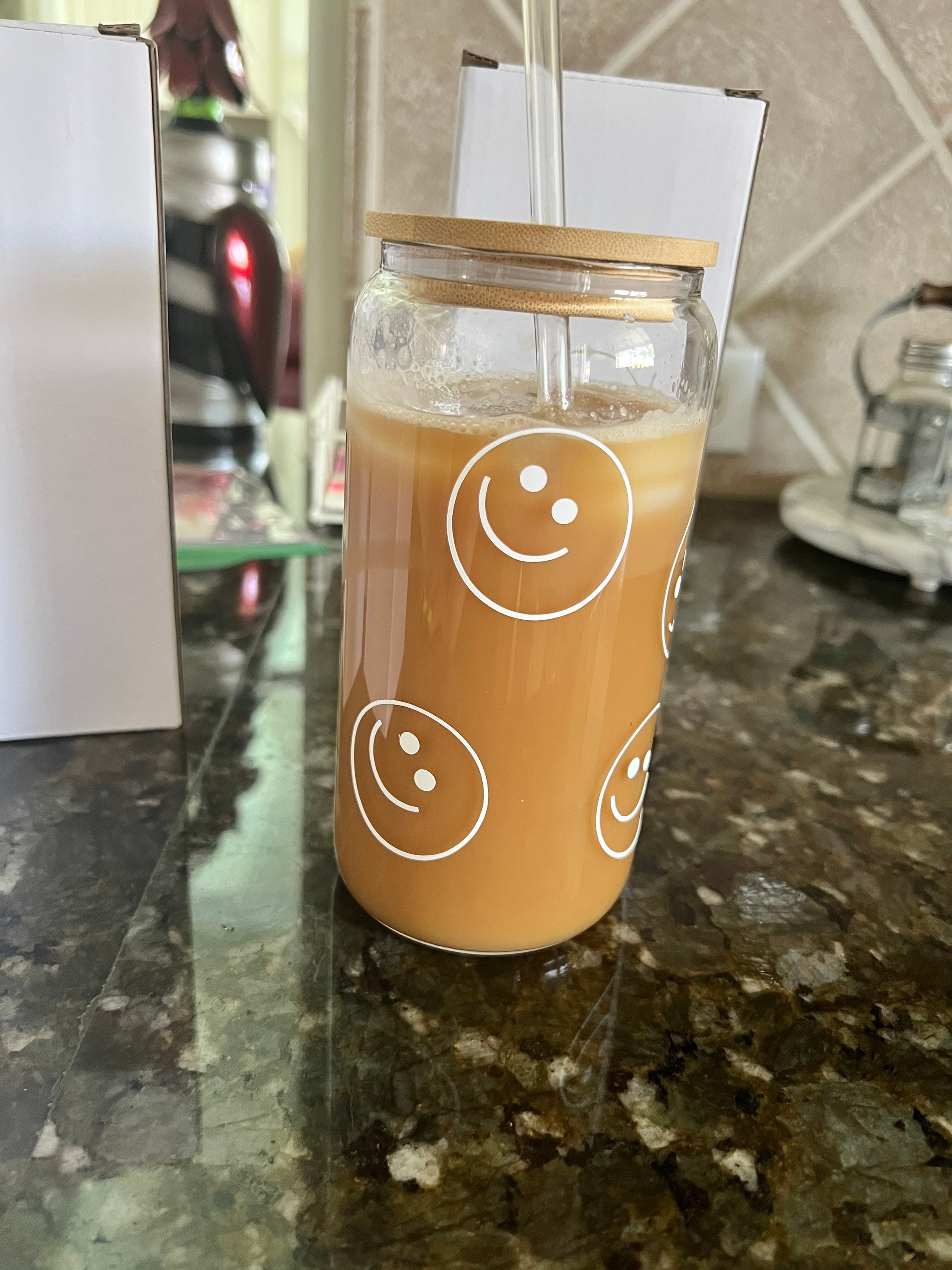 Smiley Face, Happy Face Glass - Etsy