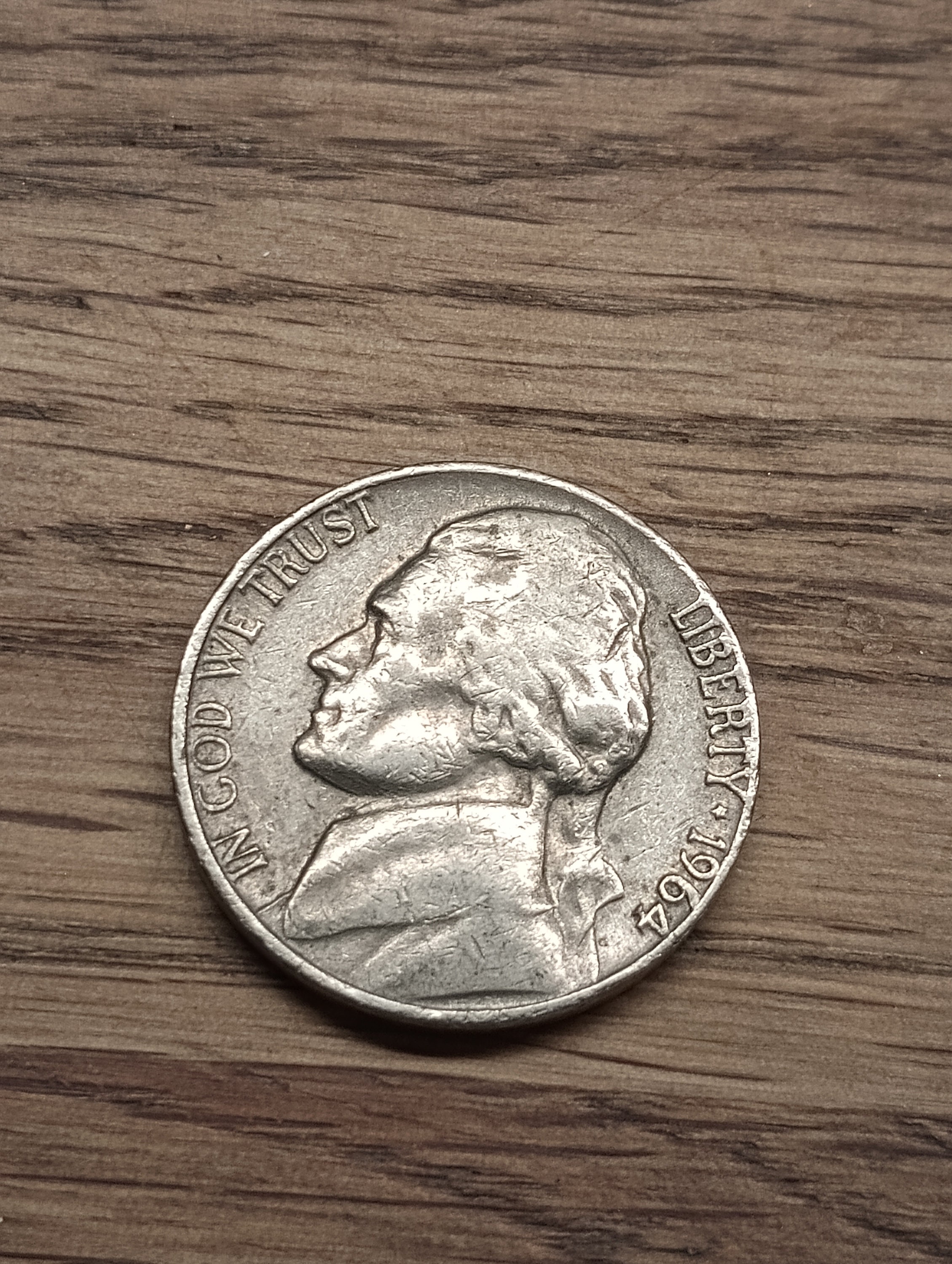 1952 Rare No Mint Mark DDO Five Cent Jefferson Nickel U.S Coin Vintage ...