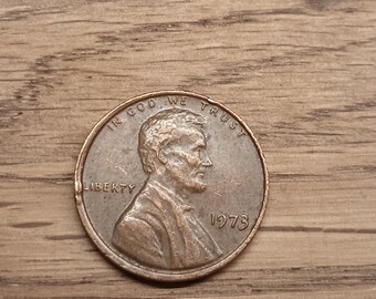 1973 No Mint Mark Stamp Error Lincoln Penny U.S Coin Vintage ...