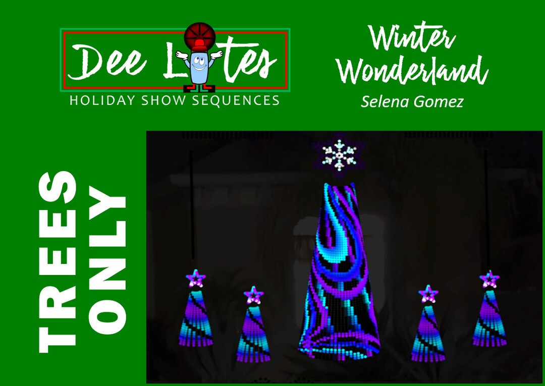 TREES ONLY Winter Wonderland Xlights Sequence - Etsy