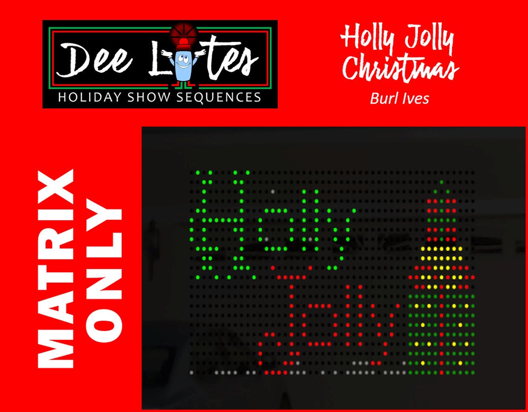 MATRIX ONLY Holly Jolly Christmas Xlights Sequence - Etsy
