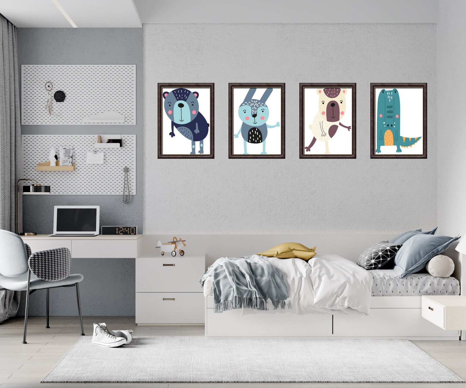 Forest Animals Printable Wild Animals Prints Nursery Decor - Etsy