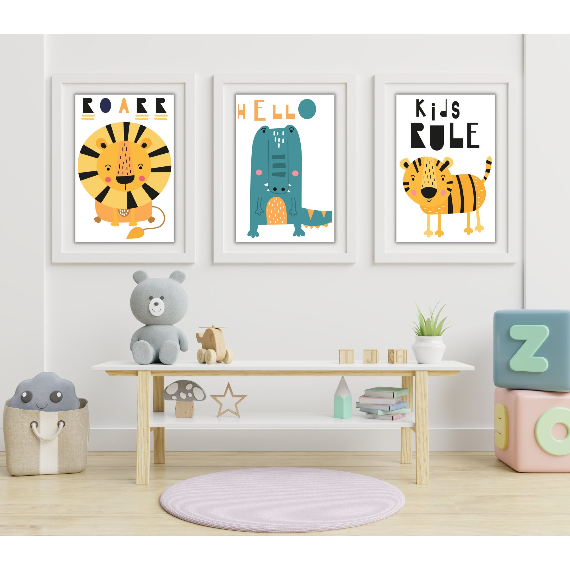 Forest Animal Printable | Wild Animals Prints | Nursery Decor | Kids ...