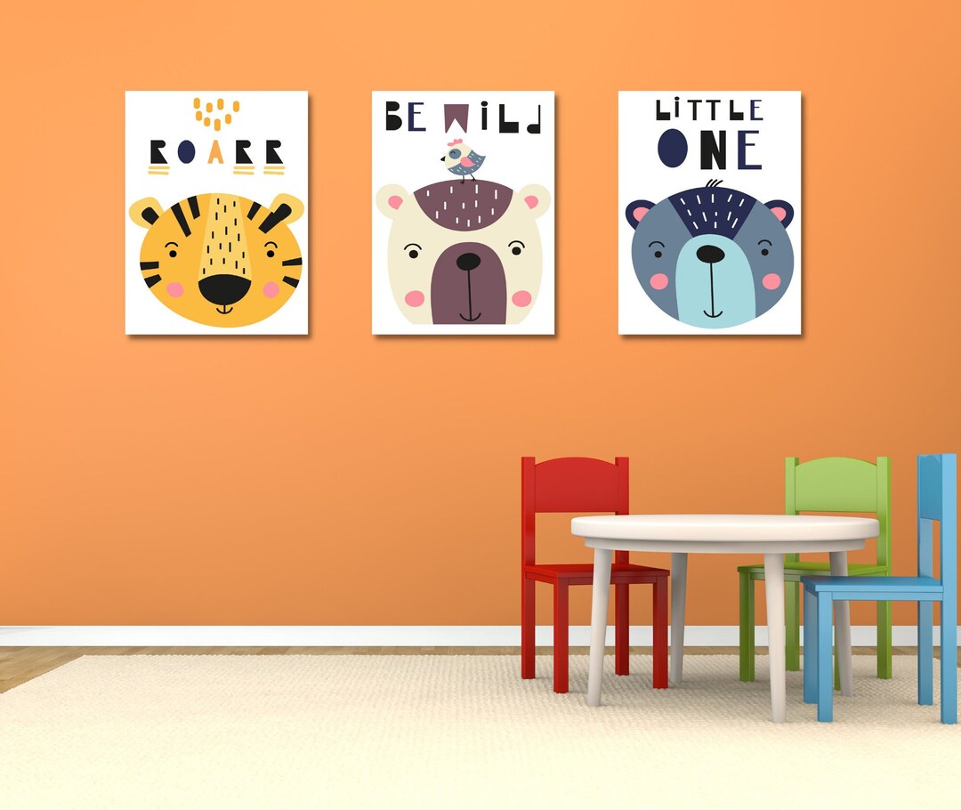 Forest Animal Printable | Wild Animals Print | Nursery Decor | Kids ...