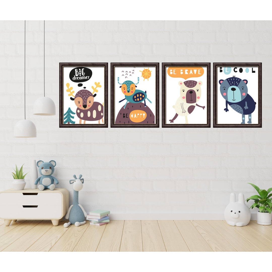 Forest Animal Printable | Wild Animals Prints | Nursery Decor | Kids ...