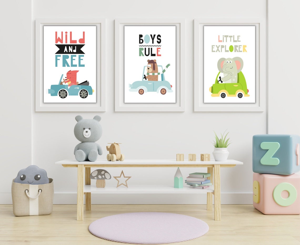 Animal Transportation Printable | Cars Prints | Nursery Decor | Kids ...