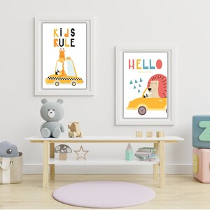 Animal Transportation Printable | Cars Prints | Nursery Decor | Kids ...