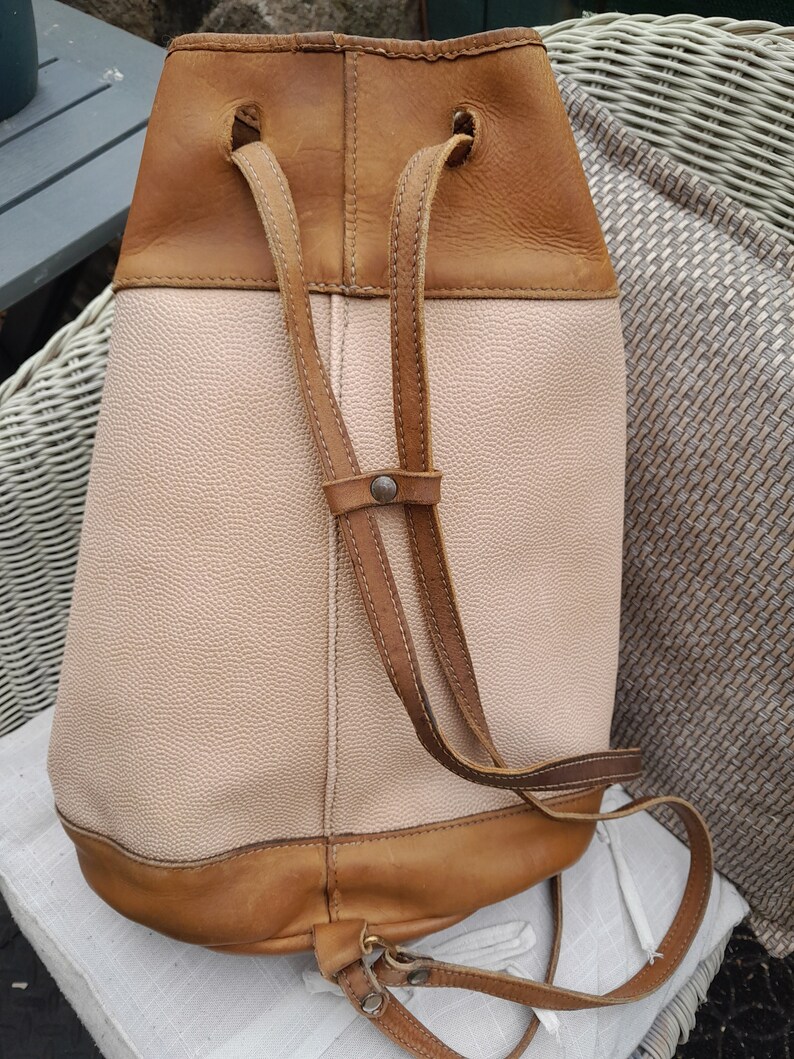 Leather Backpack Jean Charles De Castelbajac - Etsy