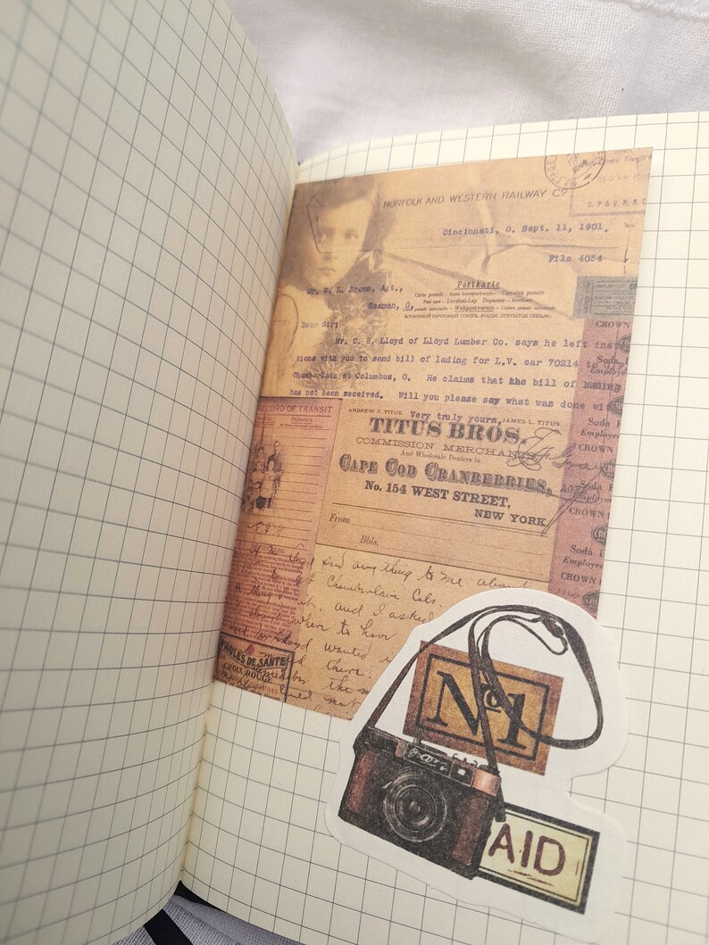 Note Book, Diary, "french Vintage", Travel Notebook, Journey Into Times ...