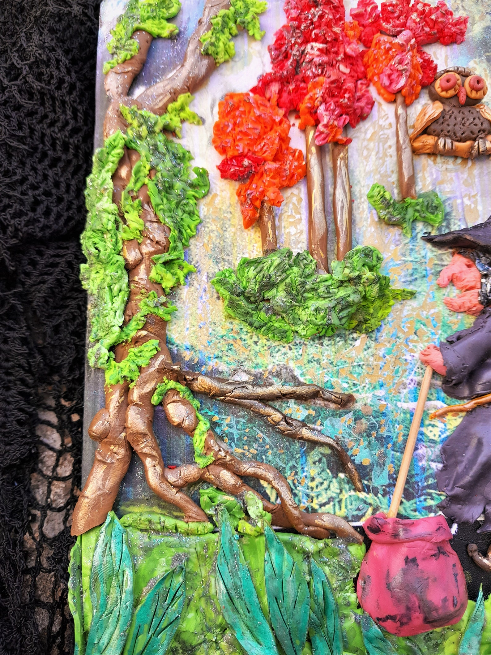 Large Note Book Relief Decoration Grimoire of Witchcraft - Etsy