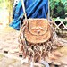 Vintage Boho Bag With Fringes, Gold Metallic Leather, Hippie Chic Bag ...