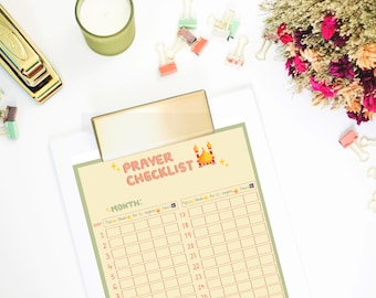 Kids Salah Tracker. Muslim Kids Monthly Salah Tracker - Etsy