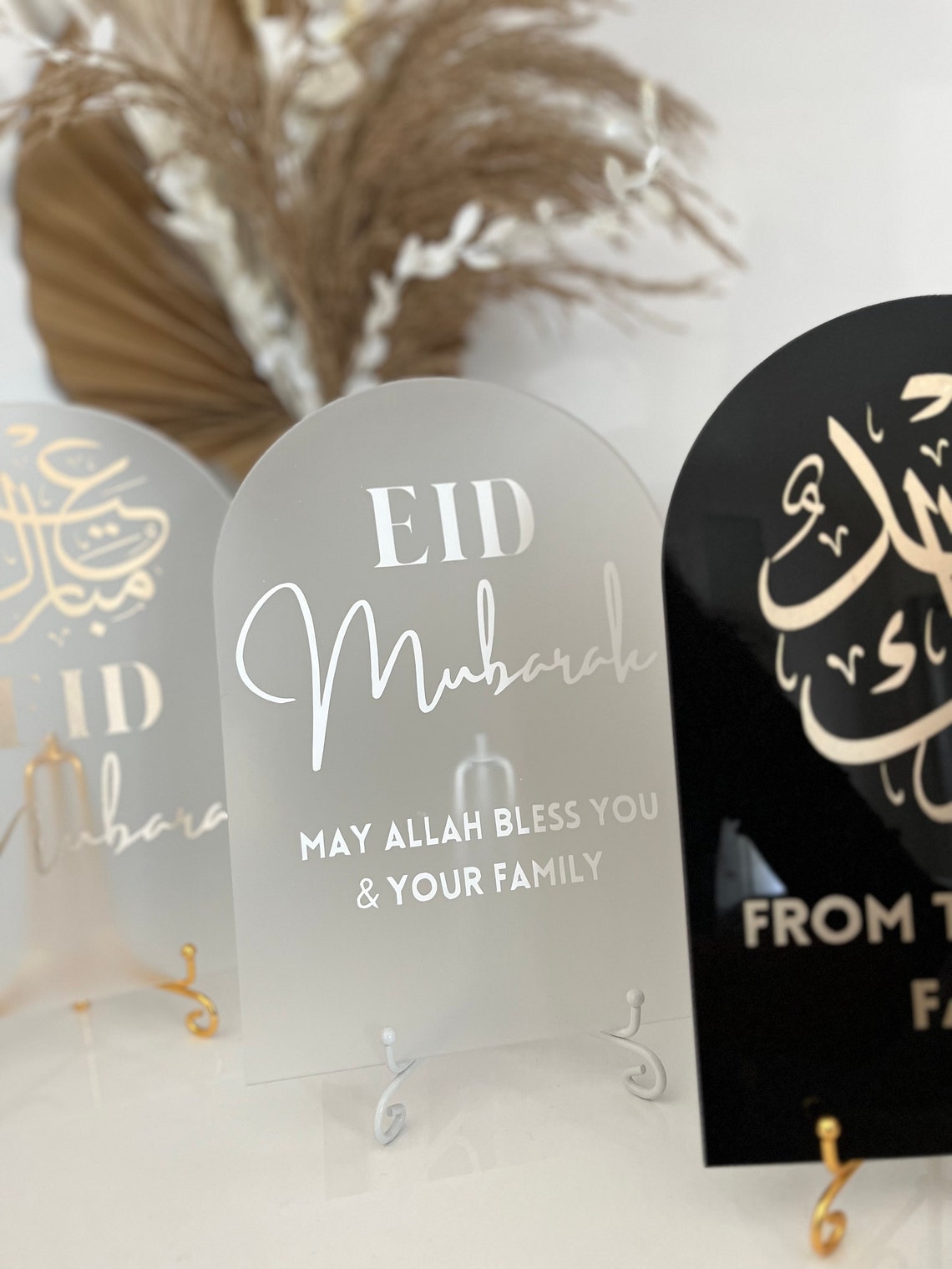 Eid Mubarak Sign Frosted Acrylic Eid Sign Eid Decor Eid - Etsy UK