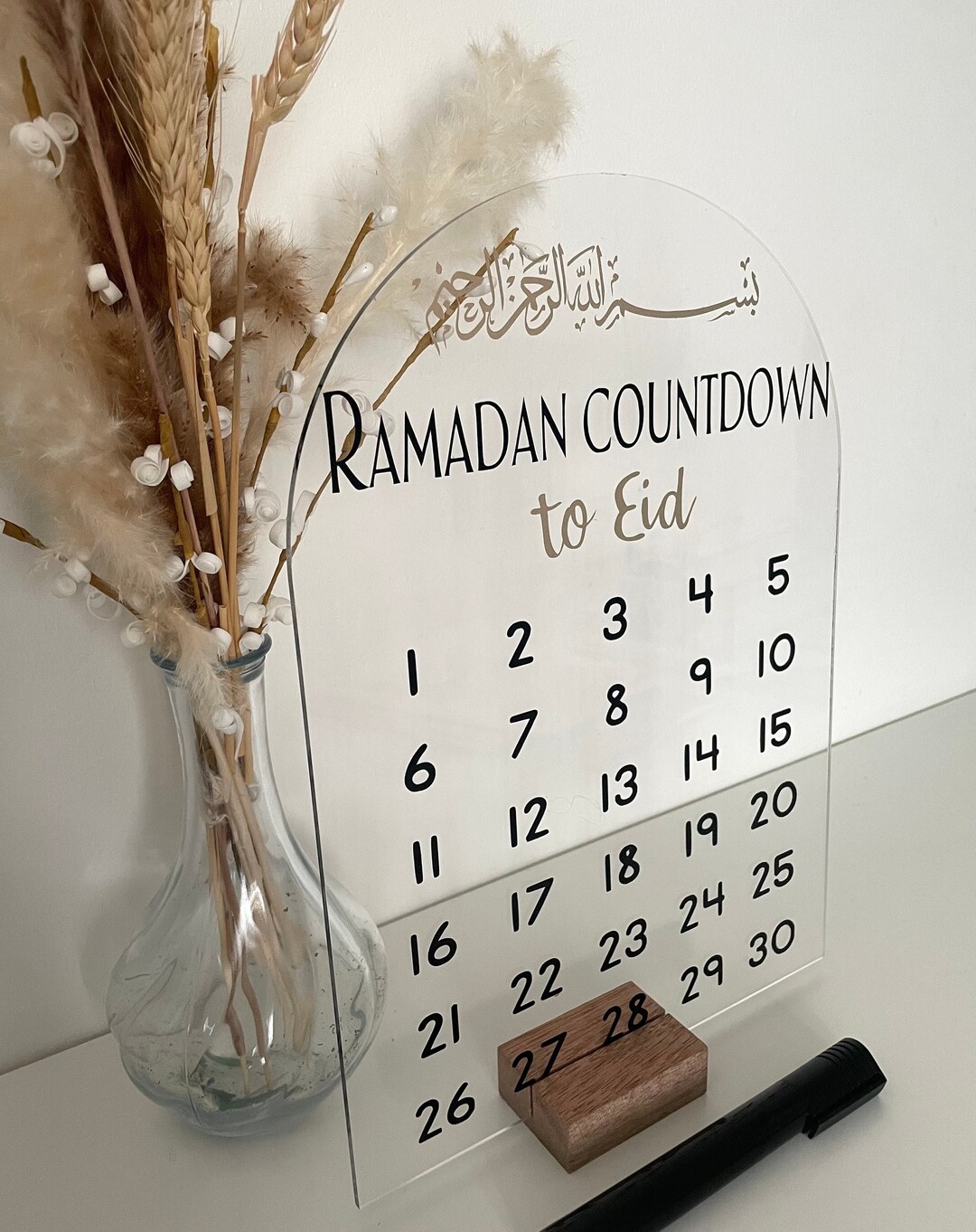 A4 Ramadan Countdown Calendar Ramadan Decoration Ramadan - Etsy