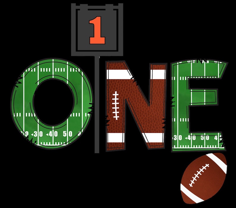 First Touchdown|birthday|first Birthday|football DTF Transfer - Etsy
