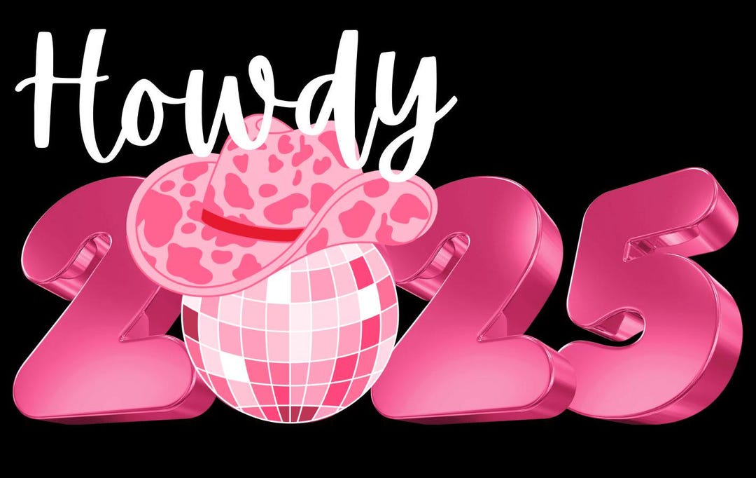 Howdy 2025 PNG New Year PNG - Etsy