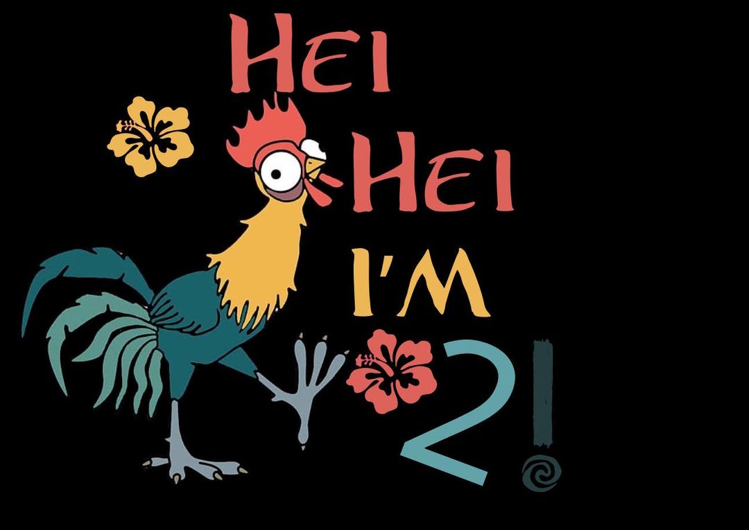 Hei Hei Inspired Birthday Dtf Transfer - Etsy
