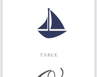 Sailboat Table Numbers - Etsy