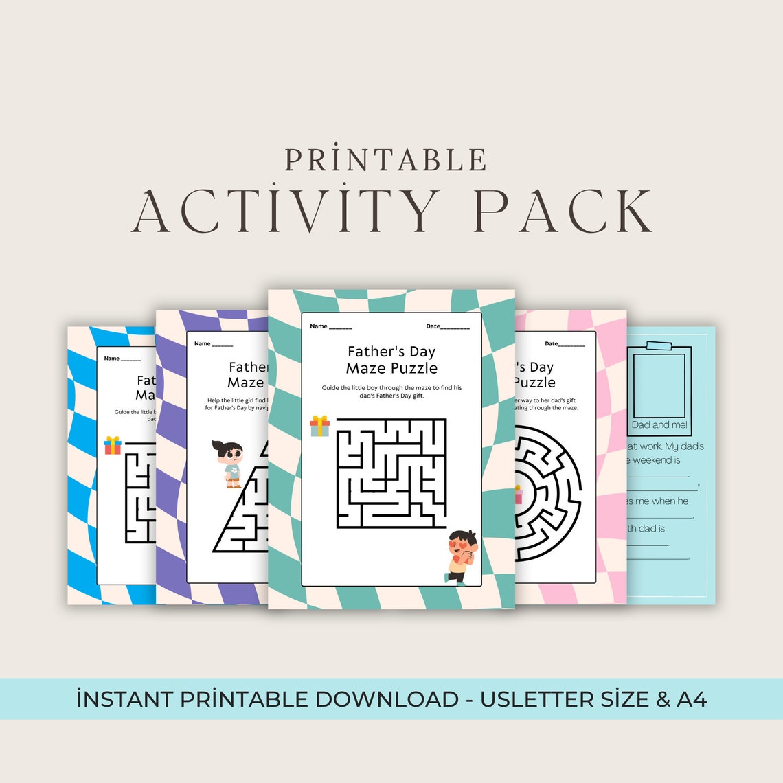 Fathers Day, Activity Pack, Fathers Day Activities, Fathers Day Games ...