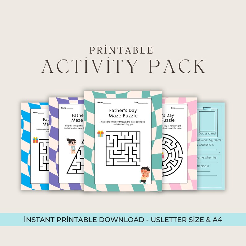 Fathers Day, Activity Pack, Fathers Day Activities, Fathers Day Games ...