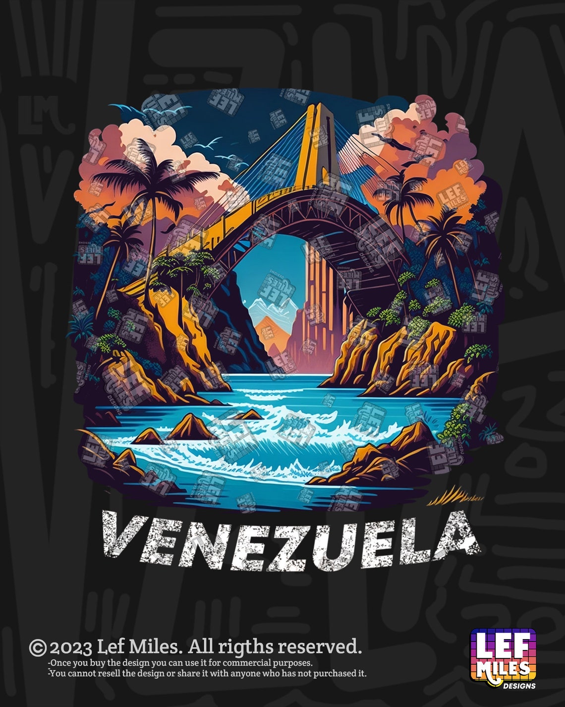 Venezuela Png, Venezuela Illustration, Venezuela Designs - Etsy