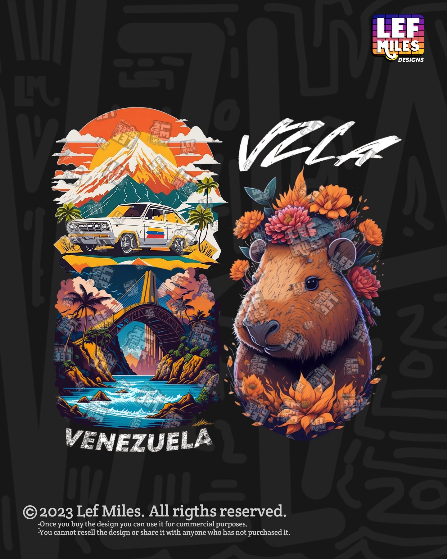 Venezuela Png, Venezuela Illustration, Venezuela Designs - Etsy