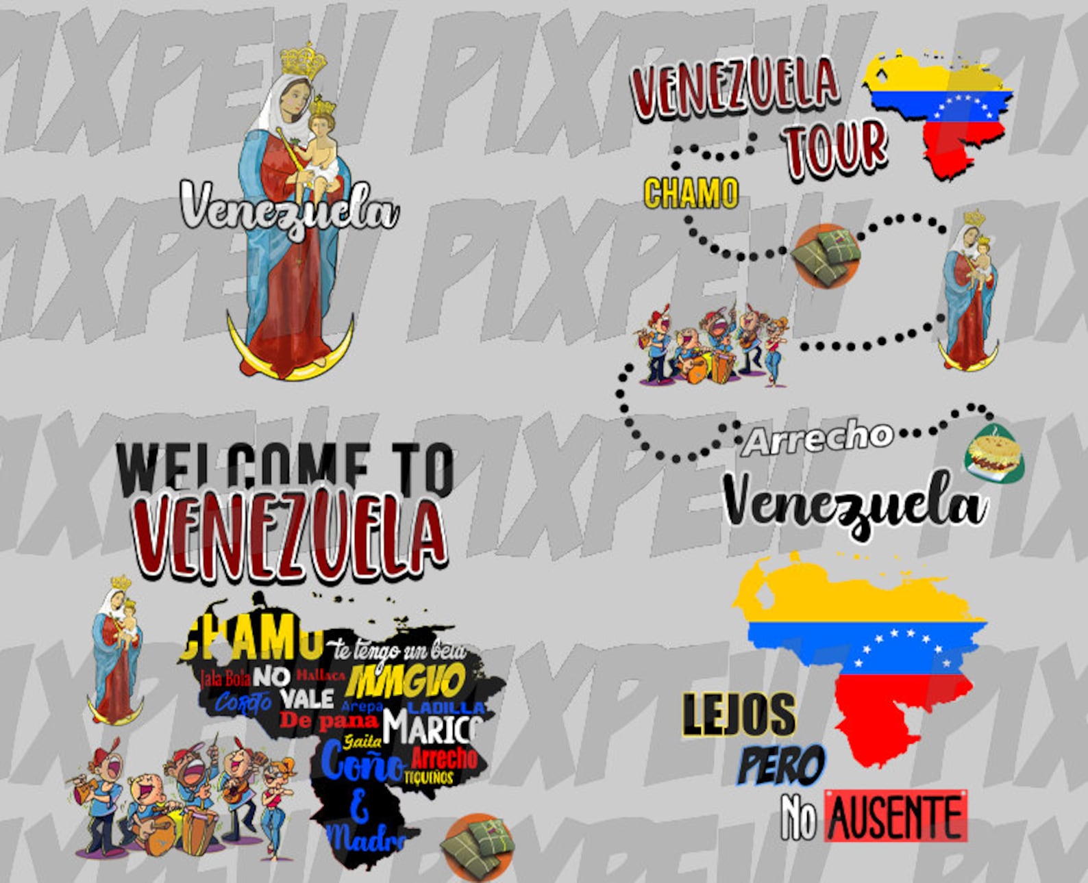 Diseños Venezuela Png Etsy