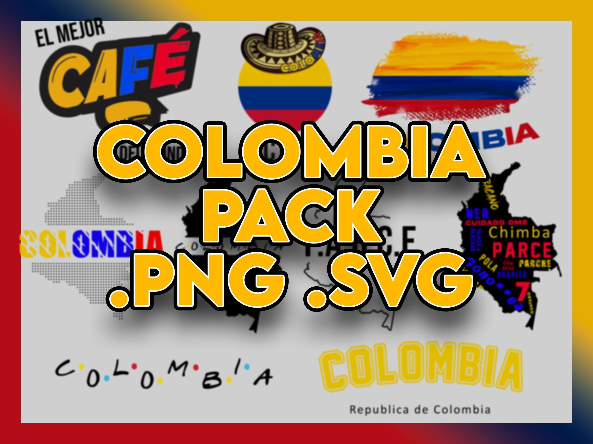 Colombia Mega Pack PNG Y SVG - Etsy Australia