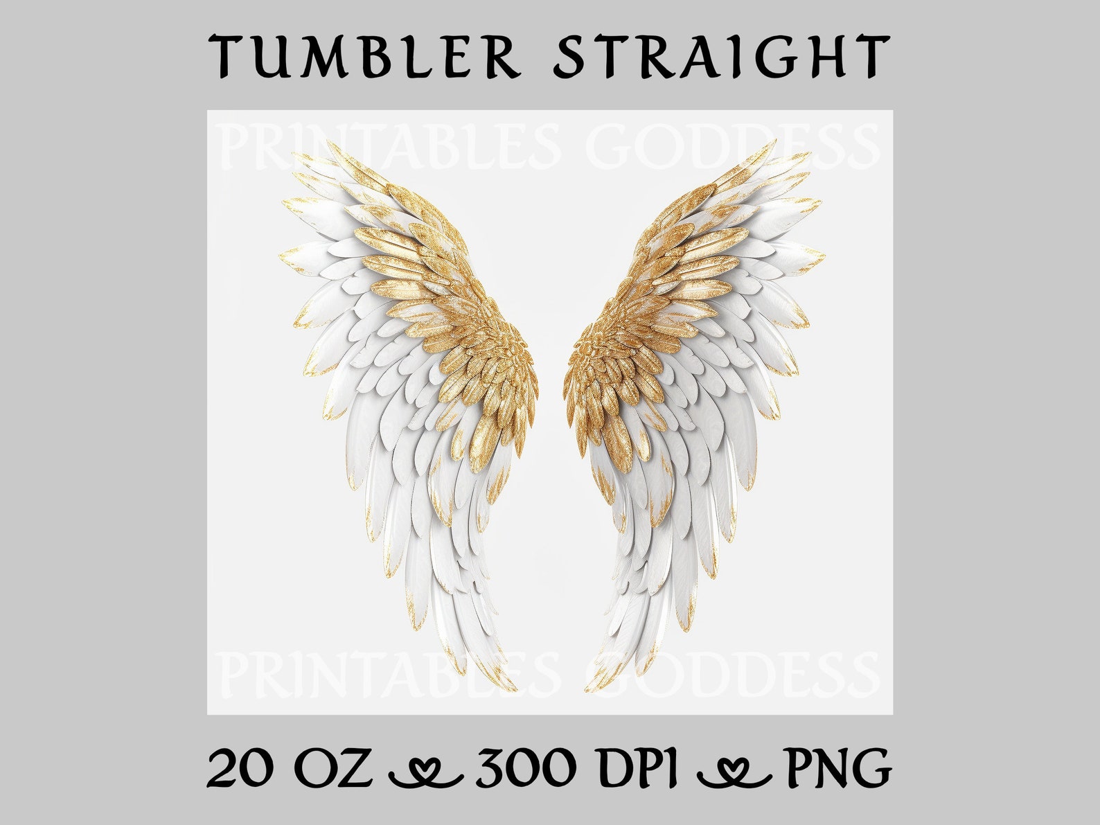 Angel Wings Tumbler Wrap Tumbler Wings 20 Oz Straight Tumbler Wrap ...
