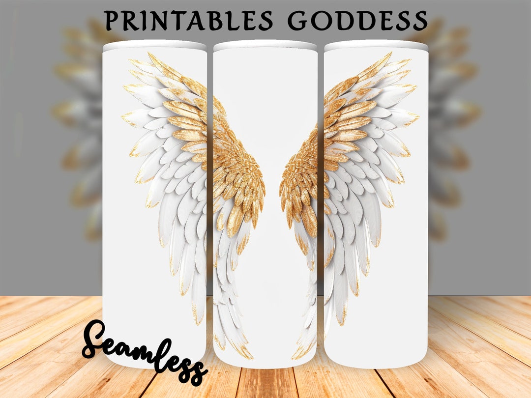 Angel Wings Tumbler Wrap Tumbler Wings 20 Oz Straight Tumbler Wrap ...