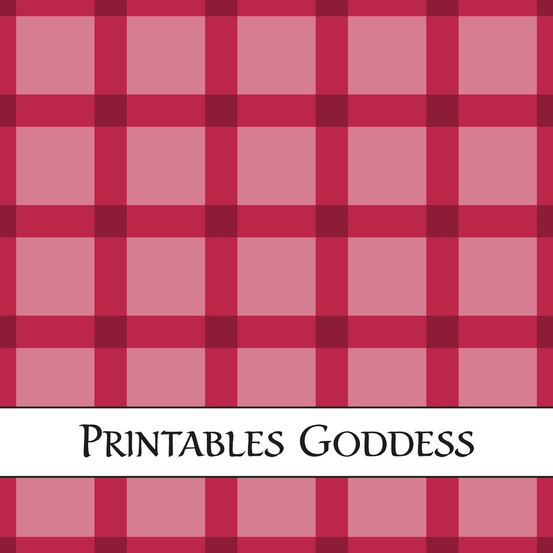 Red Gingham Seamless Repeating Pattern Commercial Use Digital Pattern ...