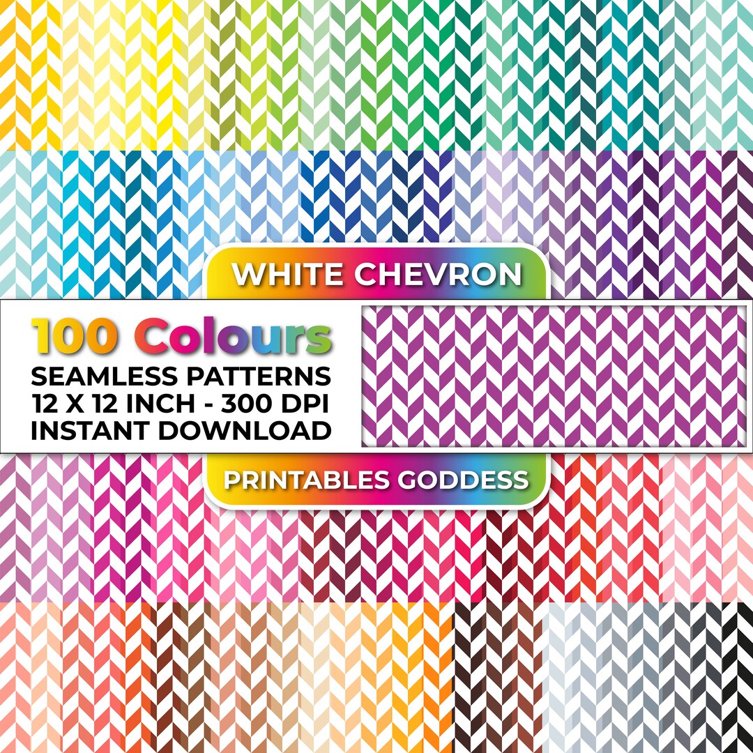 Chevron Papers 100 Colors Seamless Repeat Pattern Digital Chevron ...