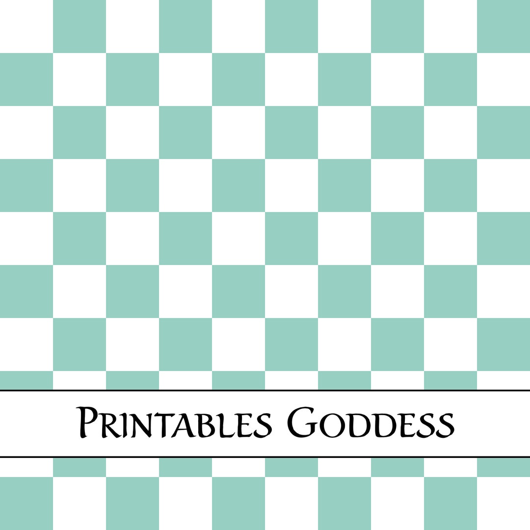 Mint Check Seamless Pattern, Repeat Pattern, Commercial Use Digital ...