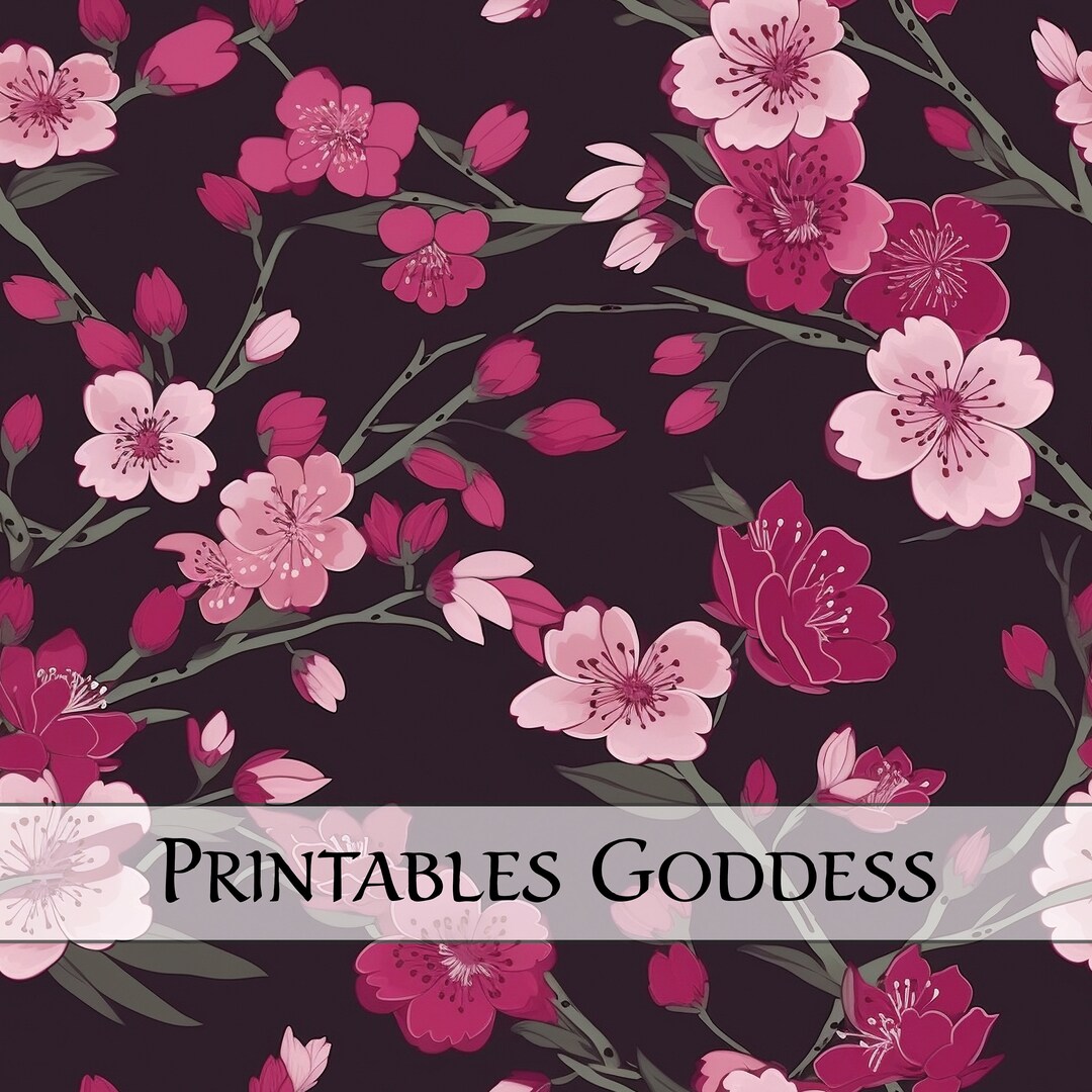 Sakura Flowers Seamless Pattern Sakura Repeat Pattern Commercial Use ...