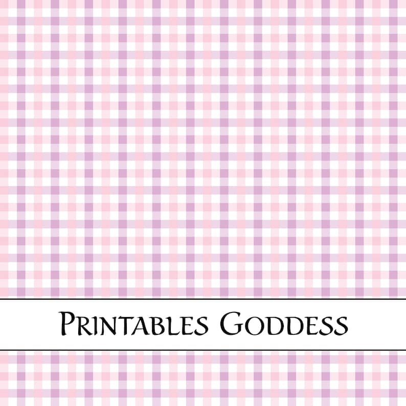 Pink Purple and White Gingham Seamless Pattern Repeat Pattern ...