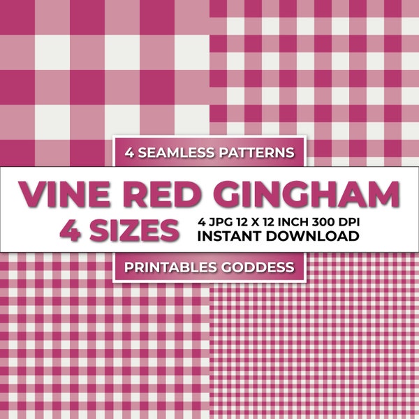 Red Gingham - Etsy