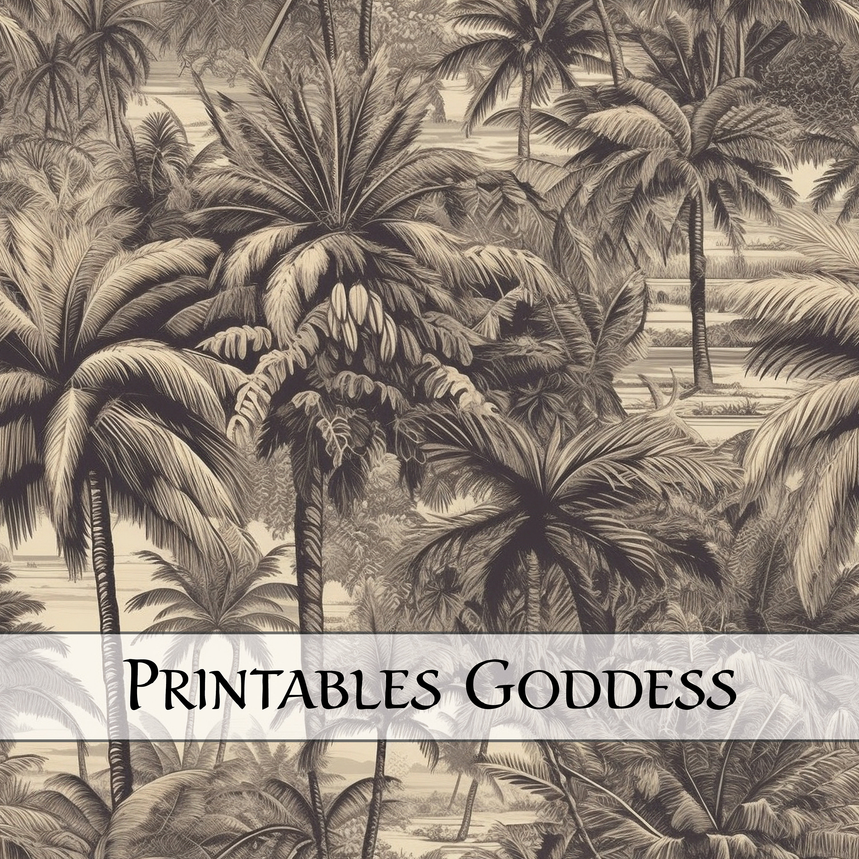 Vintage Hawaii Beach and Ocean Seamless Pattern, Repeat Pattern ...