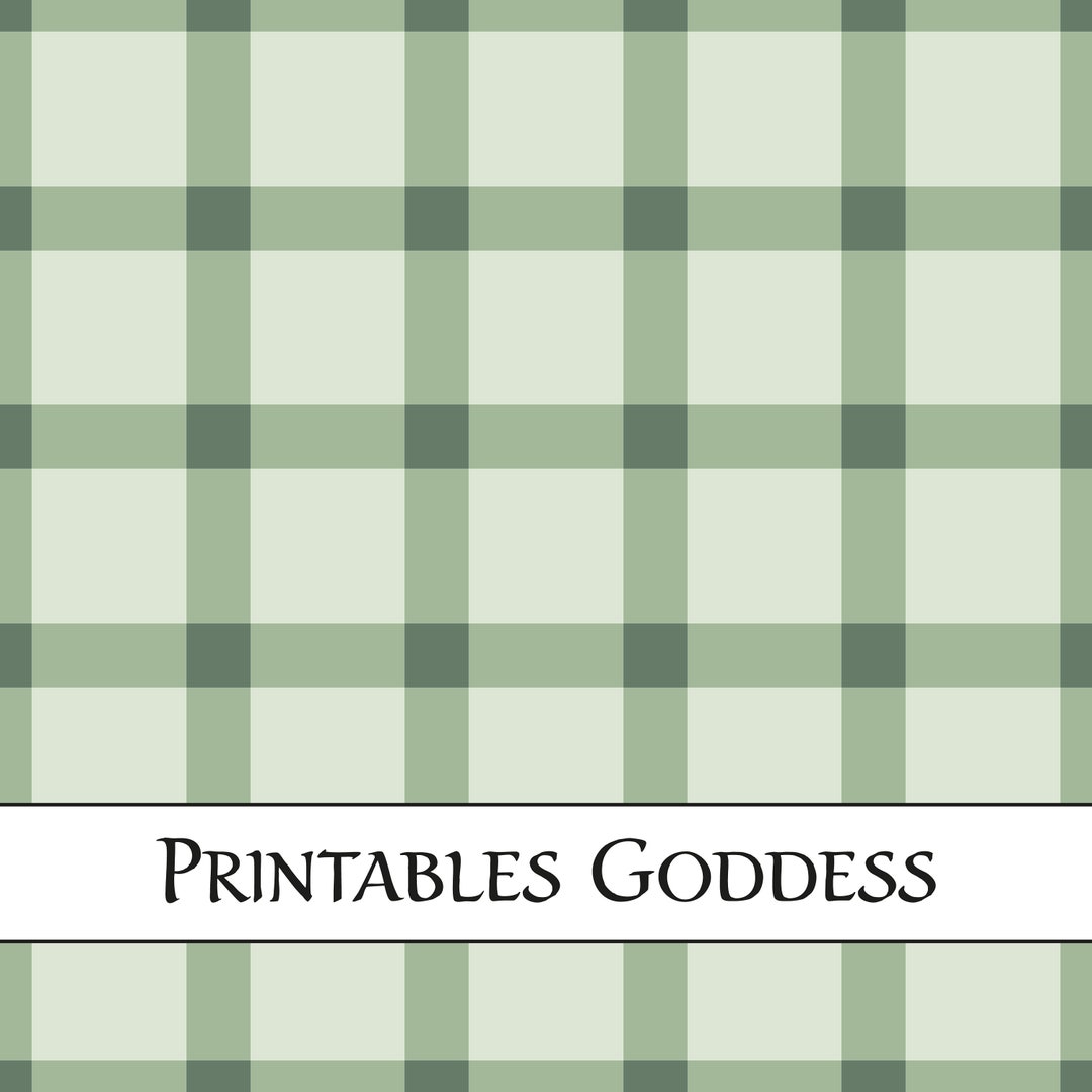 Green Gingham Seamless Repeating Pattern Commercial Use Digital Pattern ...