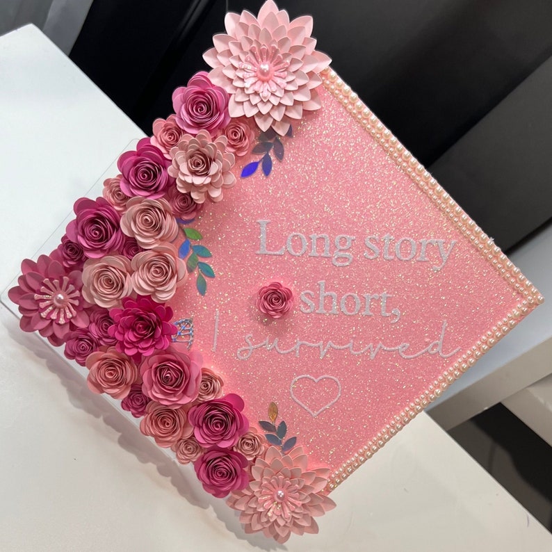 Pink Personalized Graduation Cap Topper/tapa Rosada De Birrete ...