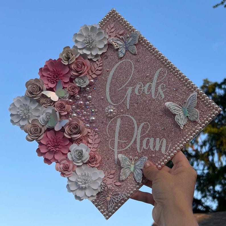 Pink Shades Graduation Cap Topper/tapa De Birrete Rosada - Etsy