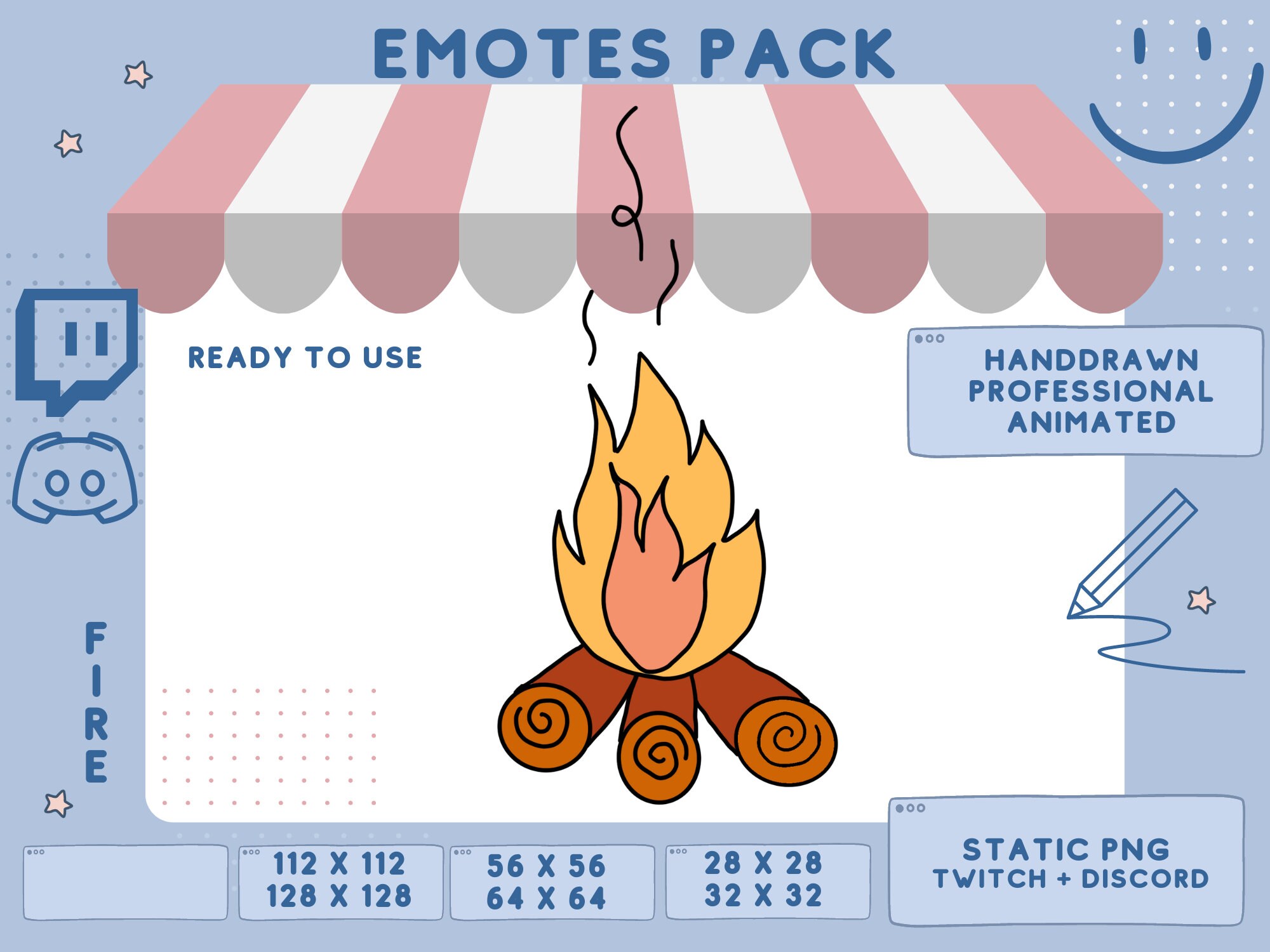 Emotes Viking Pack Twitch Discord Emote Hand Drawn in - Etsy Ireland