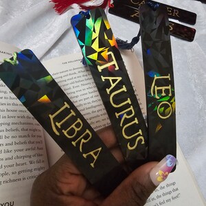 Star Sign Bookmark, Zodiac Bookmarks, Perfect for Book Lovers, Readers ...